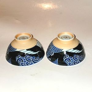 Minoru Touki | Dining | Minoru Touki Mino Ware White Wave Whale Noodle ...